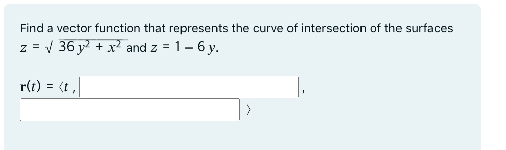 Solved Find a vector function that represents the curve of | Chegg.com