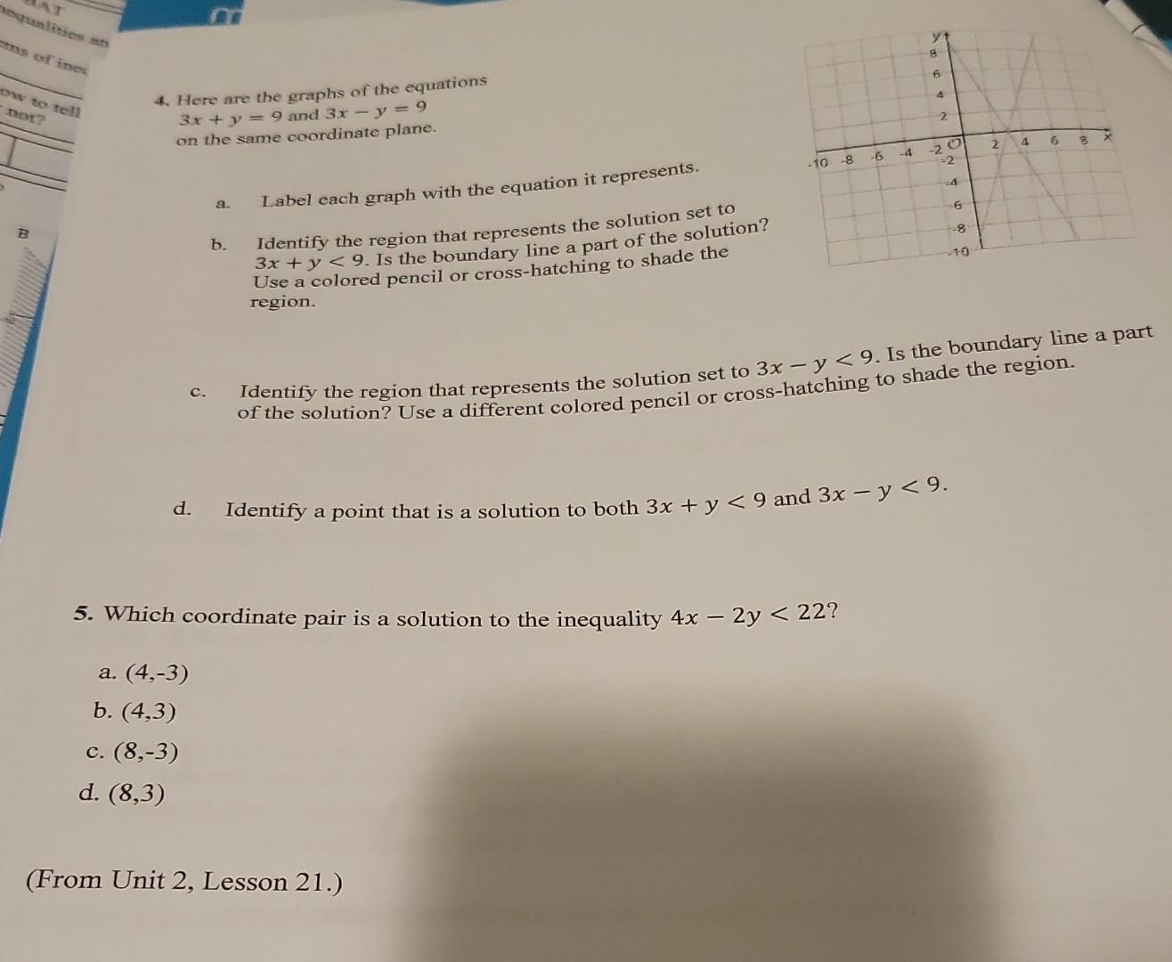 Here are two graphs that represent the two | Chegg.com
