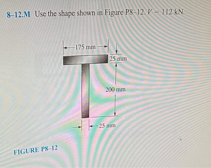 Solved General Shear Formula For Problems 8-1 through 8-20, | Chegg.com
