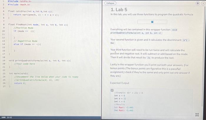 Solved please do this in C thanks | Chegg.com