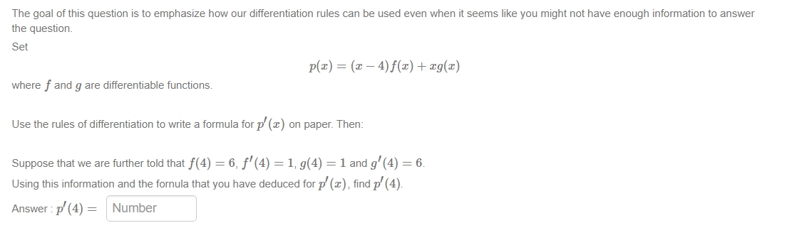 Solved The goal of this question is to emphasize how our | Chegg.com