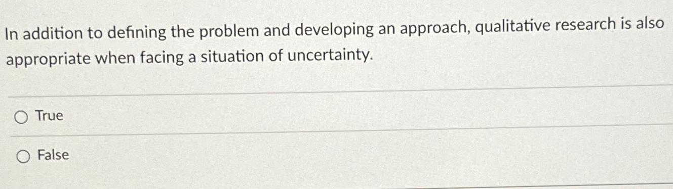 Solved In addition to defining the problem and developing an | Chegg.com