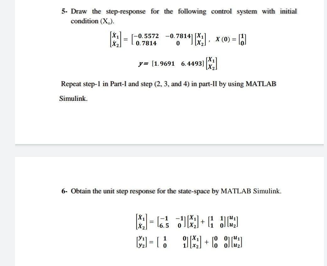 Solved R0wa Are The Actors In The Matlab Program
