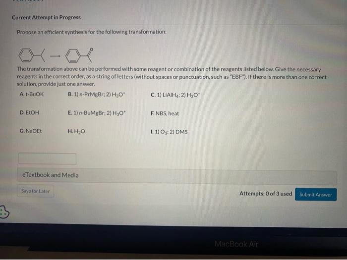 Solved Current Attempt in Progress Propose an efficient | Chegg.com