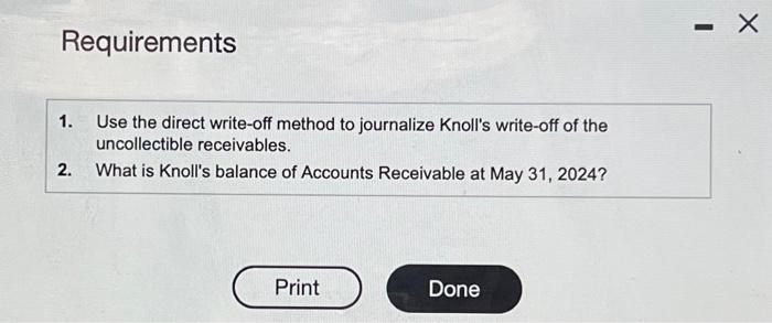 Solved Susan Knoll is an attomey in Los Angeles. Knoll uses | Chegg.com