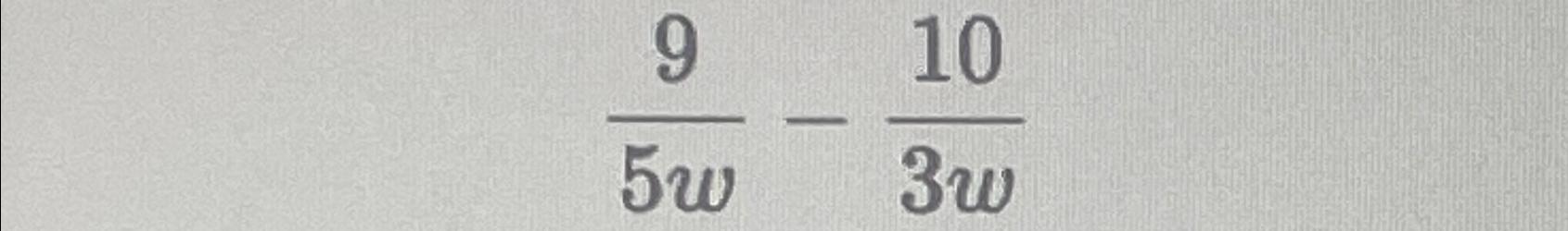 Solved 95w-103w | Chegg.com
