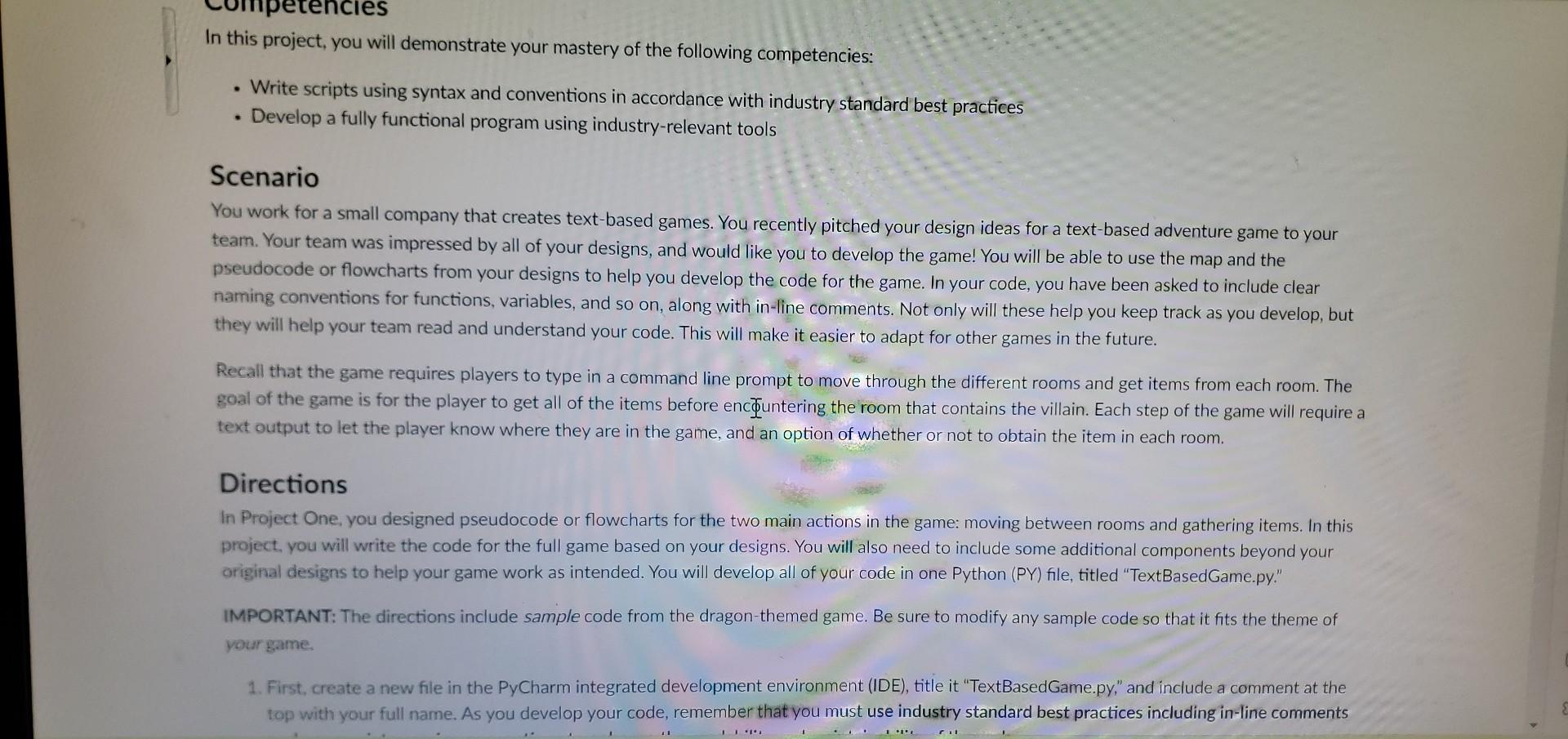 Solved In This Project You Will Demonstrate Your Mastery Of Chegg