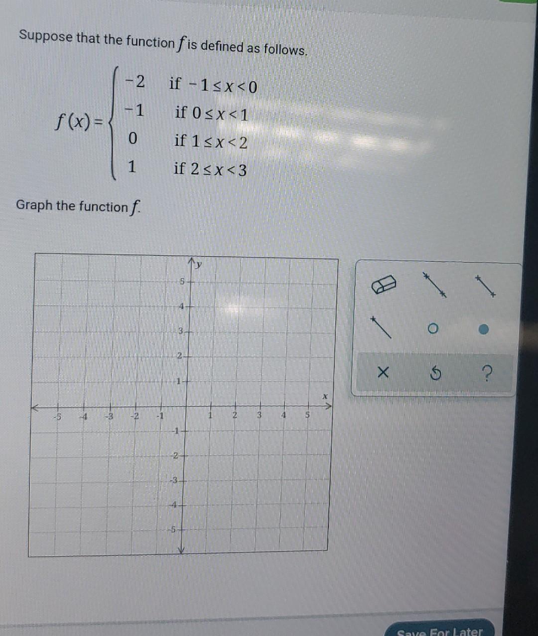 Solved Suppose That The Function Fis Defined As Follows 2