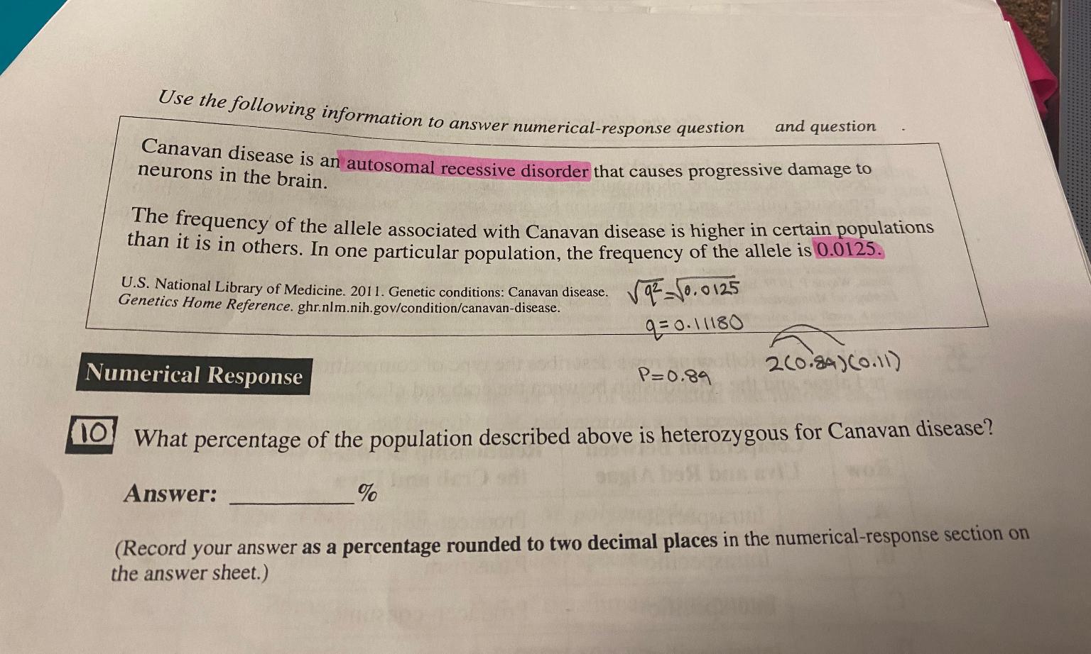 Solved Use the following information to answer | Chegg.com