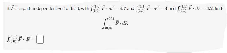 Solved If ﻿vec(F) is ﻿a path-independent vector field, with | Chegg.com