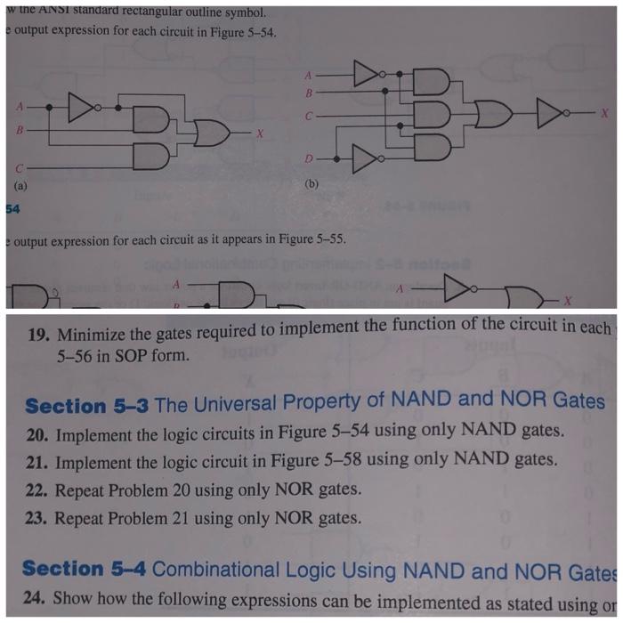 Solved w the ANSI standard rectangular outline symbol. | Chegg.com