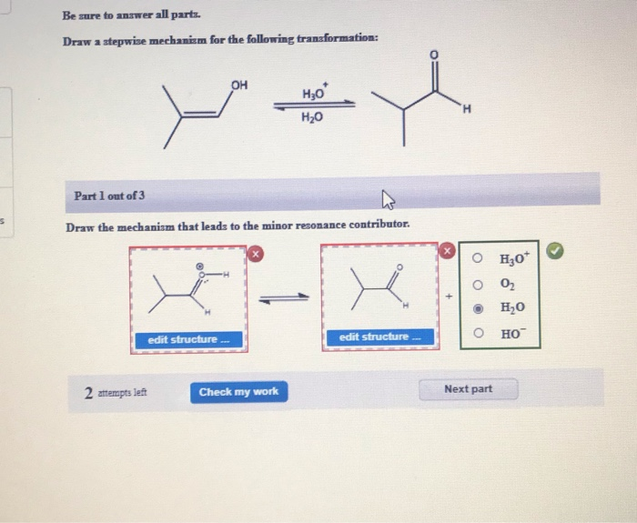 Solved Be sure to answer all parts. Draw a stepwise | Chegg.com