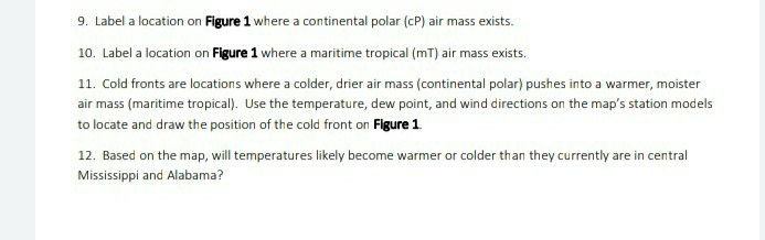Solved Surface Observation Map 402160 5-50 10910 495 1302200 | Chegg.com