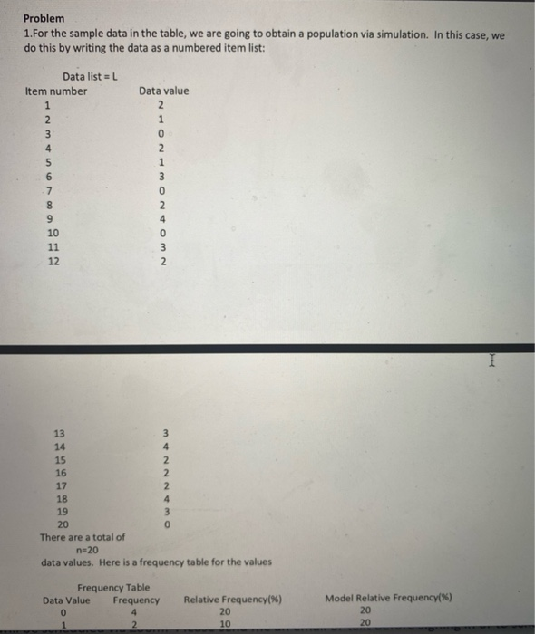 Solved Problem 1 Center Values (See Example 1 below) Basic | Chegg.com