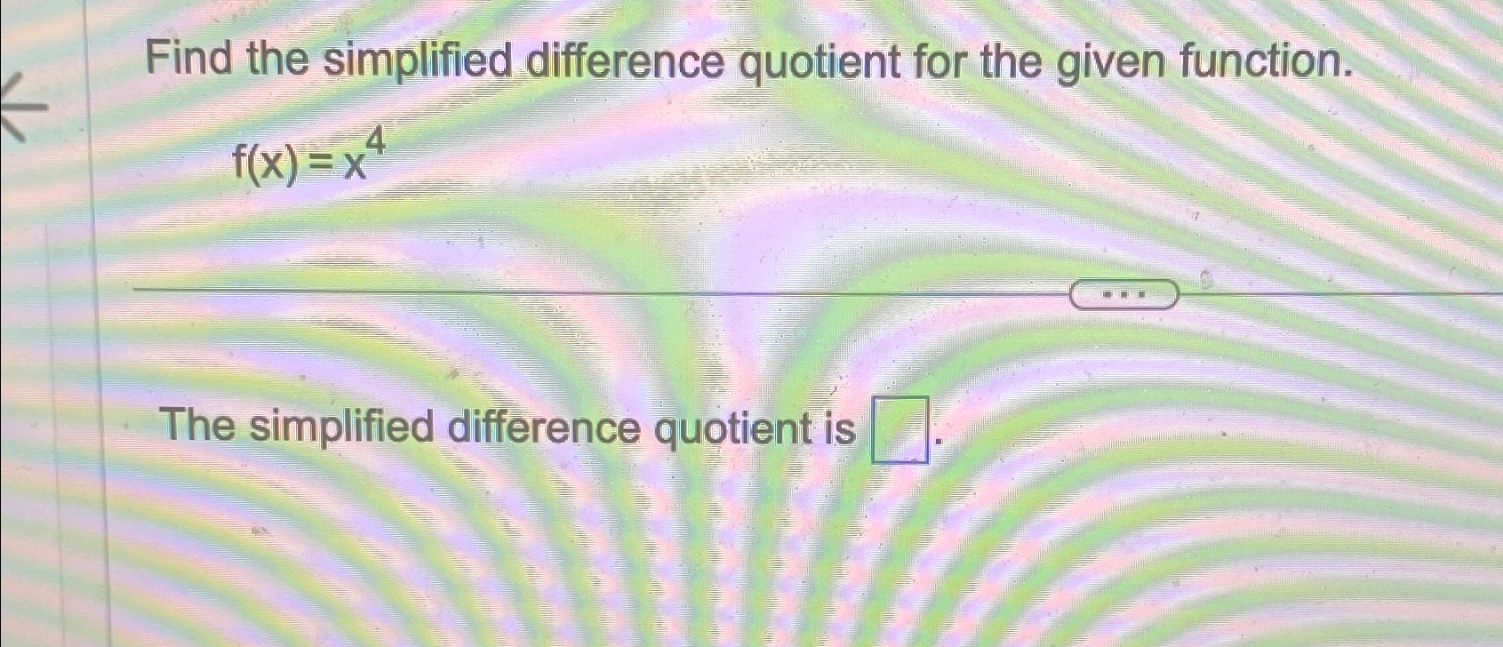 Solved Find the simplified difference quotient for the given | Chegg.com