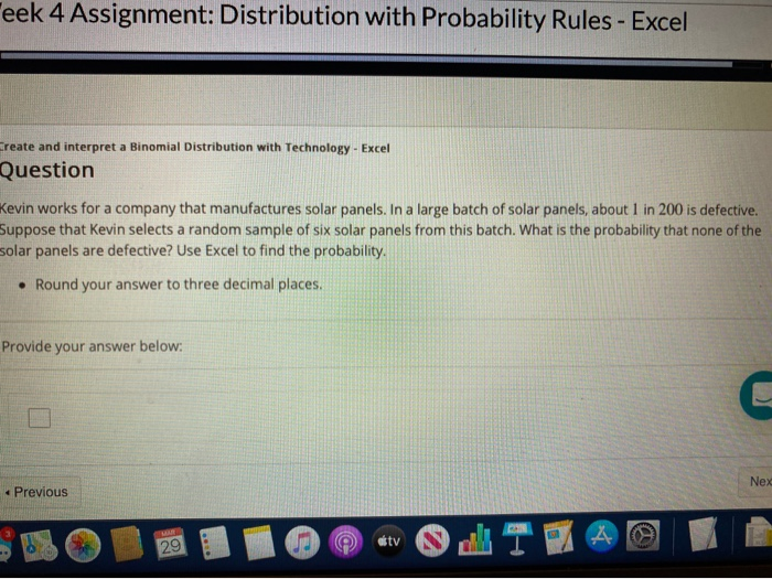 Solved "eek 4 Assignment: Distribution with Probability | Chegg.com