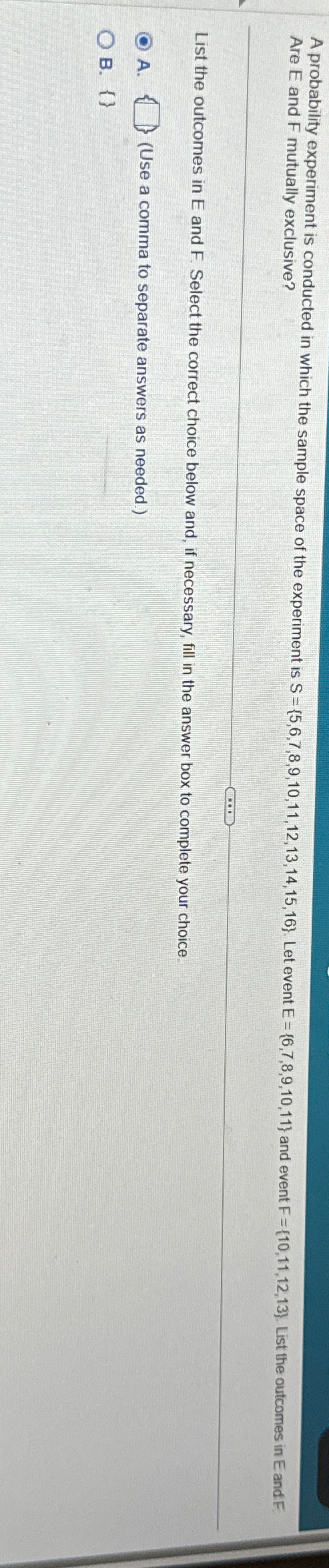 Solved A probability experiment is conducted in which the | Chegg.com