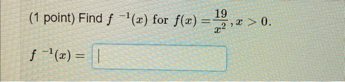 Solved f(x)=x2+2 f(x)=∣x−2∣ f(x)=6x+4 f(x)=x1( 1 point) Find | Chegg.com