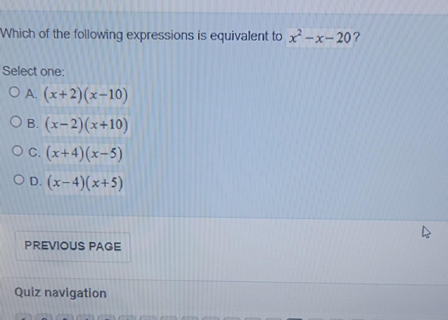 Solved Which of the following expressions is equivalent to | Chegg.com