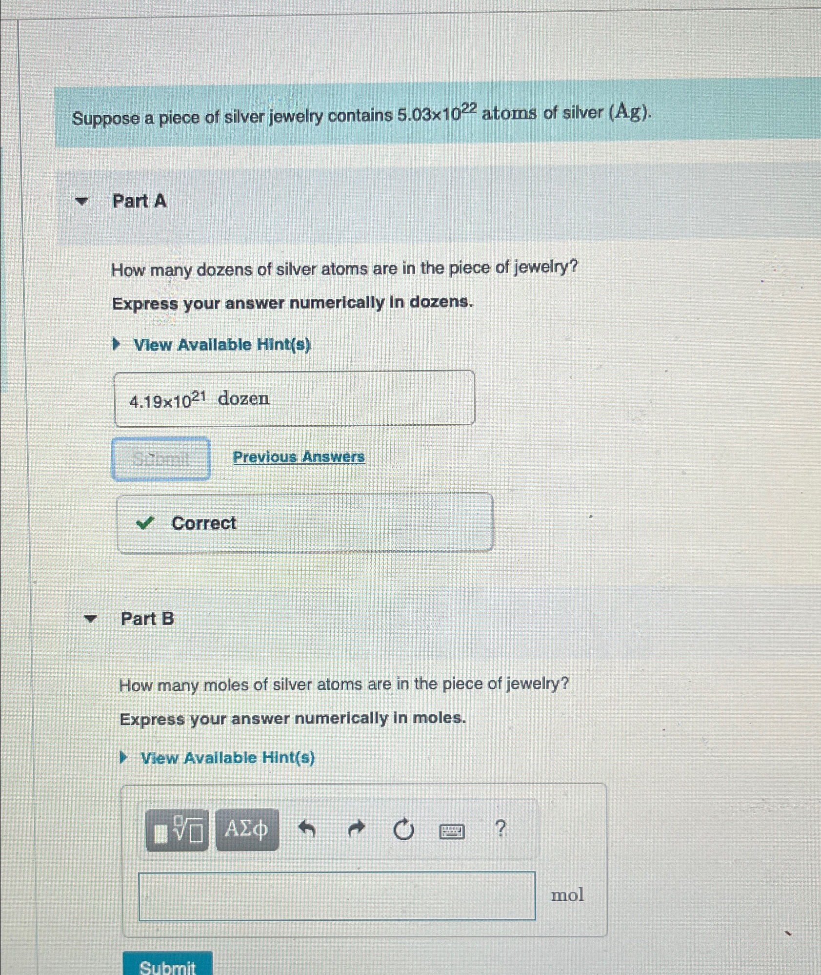 Solved Please help with Part B | Chegg.com