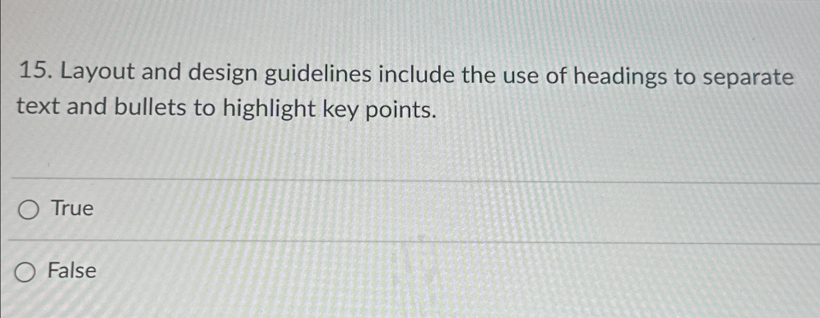 Solved Layout and design guidelines include the use of | Chegg.com
