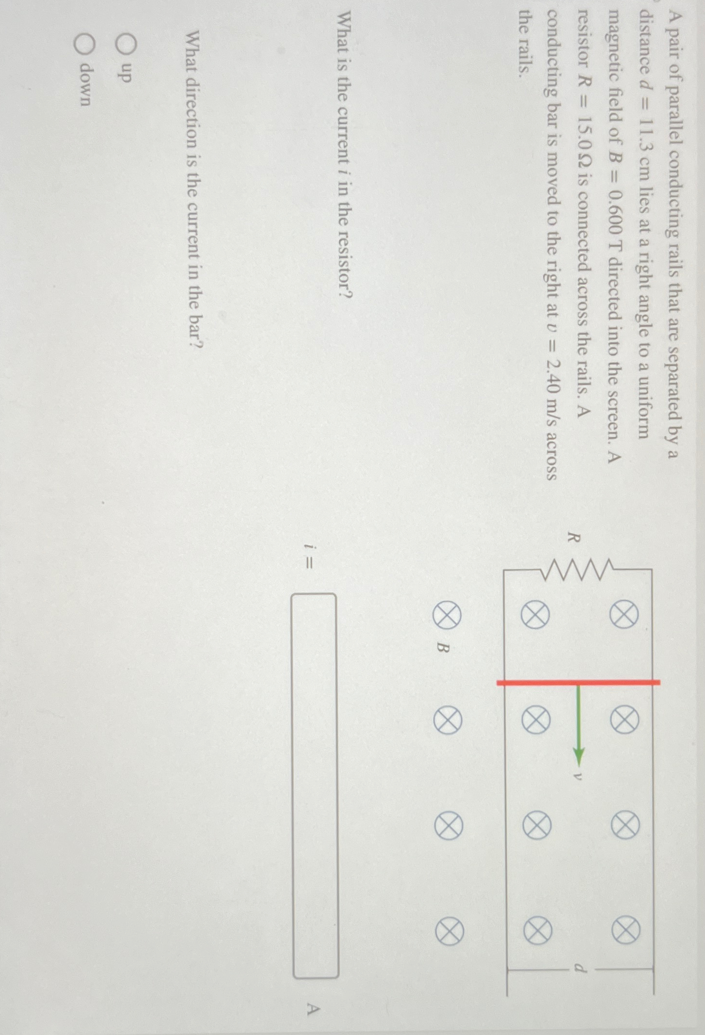 A pair of parallel conducting rails that are | Chegg.com
