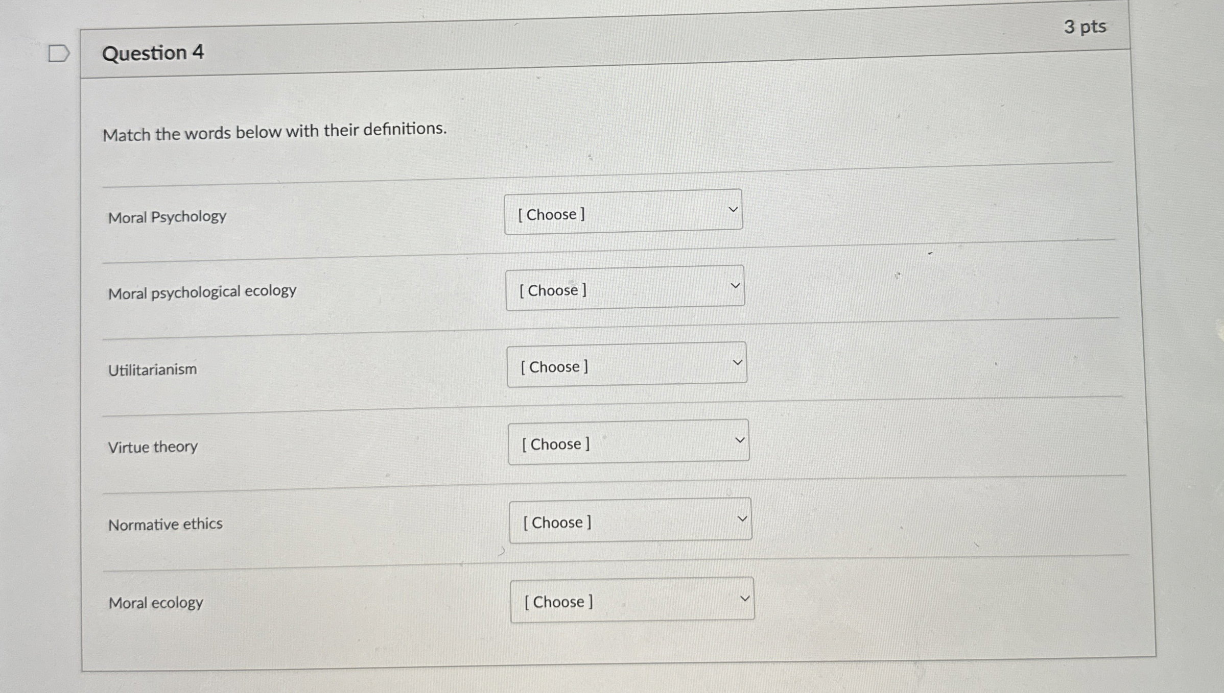 Solved Question 4Match the words below with their | Chegg.com