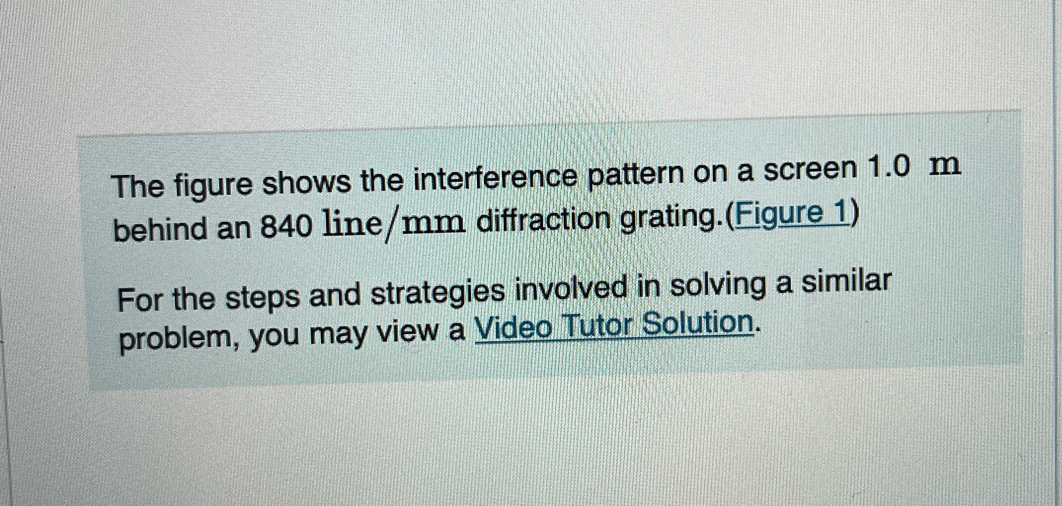 Solved The figure shows the interference pattern on a screen | Chegg.com