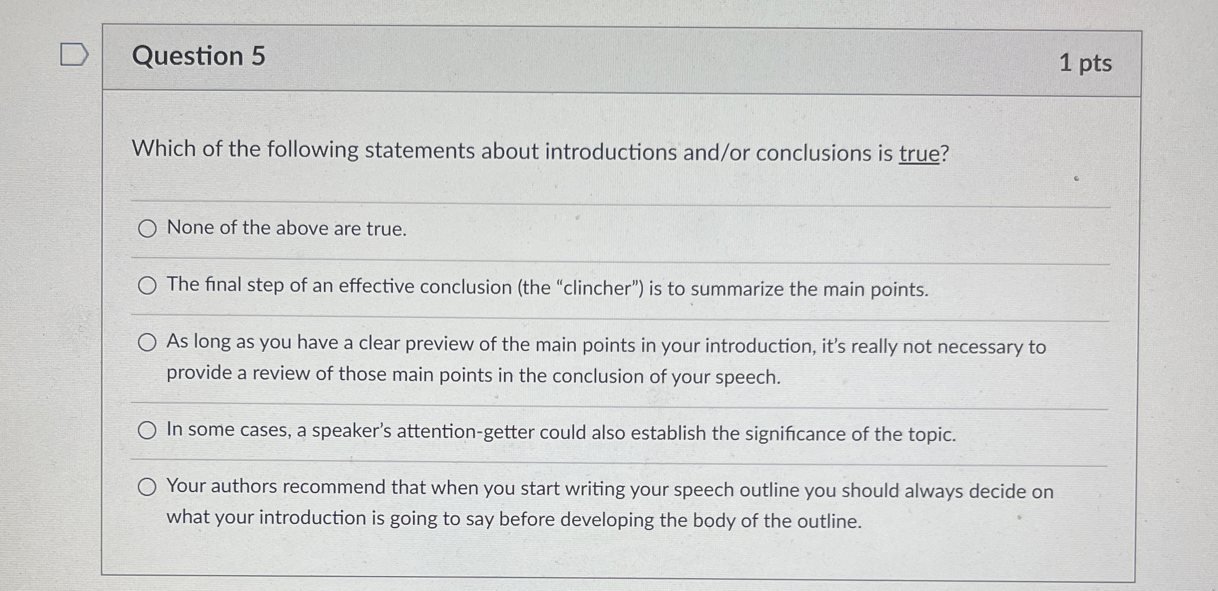 Solved Question 51 ﻿ptsWhich of the following statements | Chegg.com