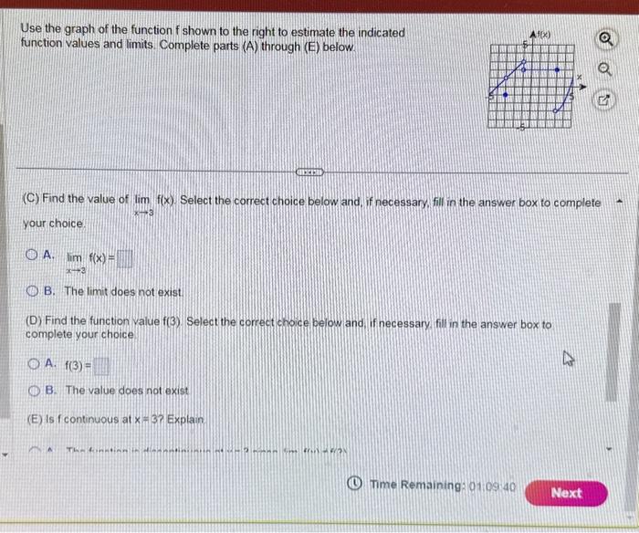 Solved Use the graph of the function f shown to the right to | Chegg.com