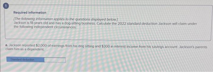 Solved Required information [The following information | Chegg.com