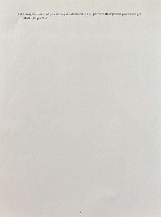 Solved Problem 2. (30 points) In a public-key system using | Chegg.com