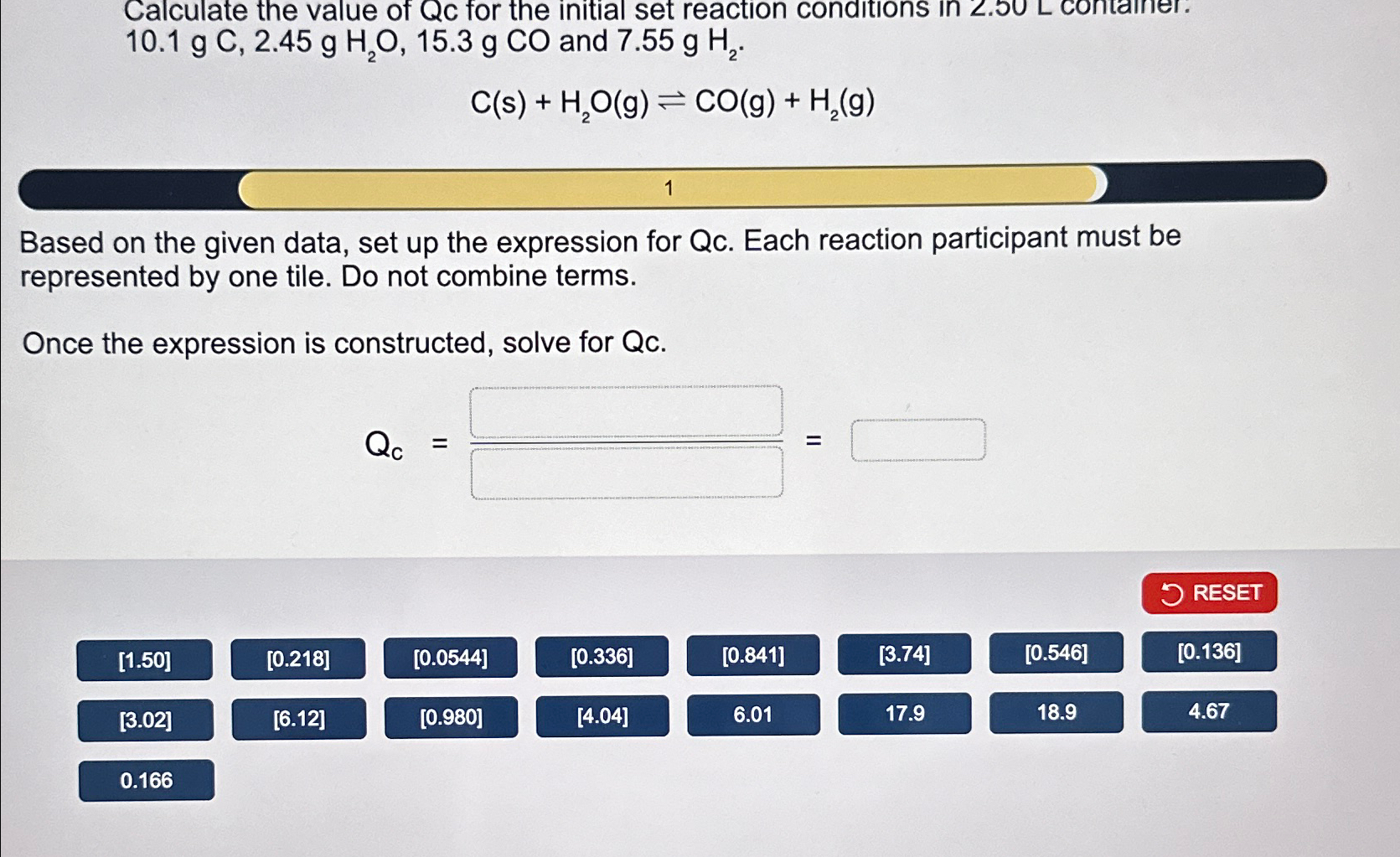 Solved Calculate the value of Qc for the initial set | Chegg.com