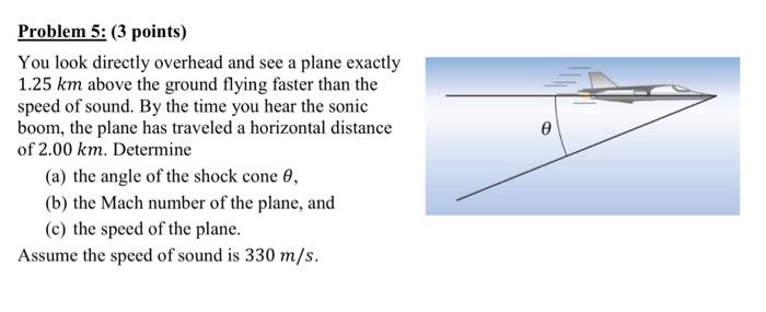 Solved Problem 5: (3 points) You look directly overhead and | Chegg.com