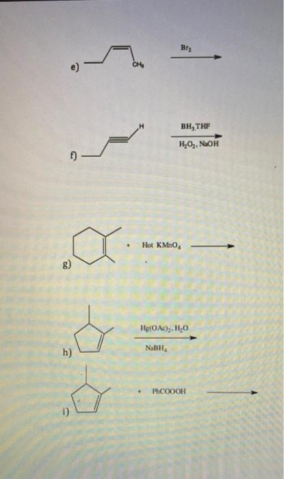 Solved 4) For the following reactions, draw the structures | Chegg.com