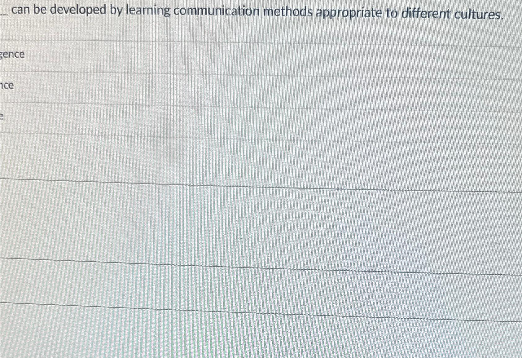 Solved can be developed by learning communication methods | Chegg.com