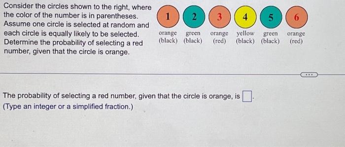 Consider the circles shown to the right, where the | Chegg.com