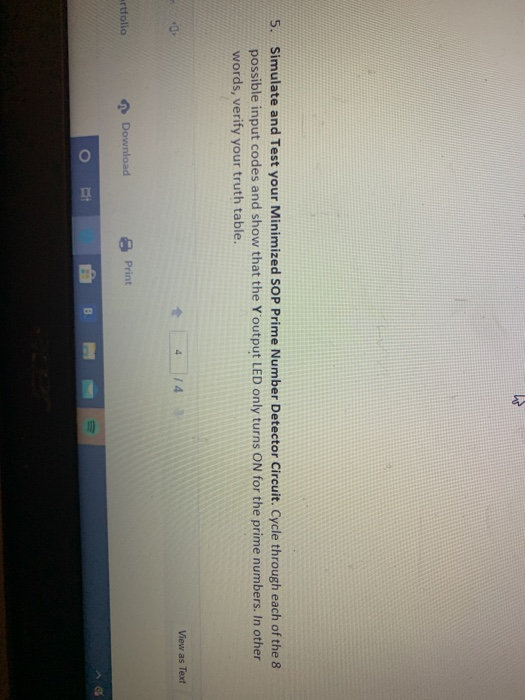 Solved Umpul Piime Number Detector using K-Map Procedure: 1. | Chegg.com