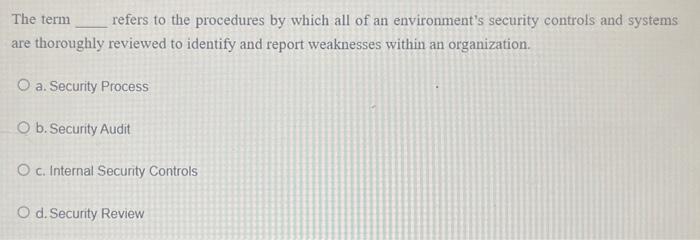 Solved is the act of using system vulnerabilities and | Chegg.com