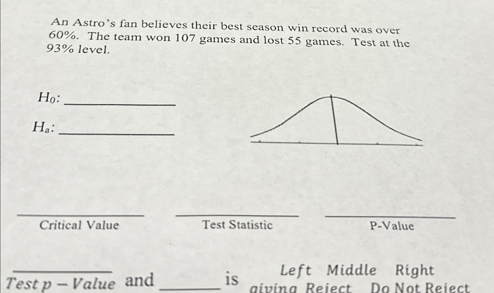 Solved An Astro's fan believes their best season win record | Chegg.com