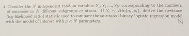 Solved 4 ﻿Consider the N ﻿independent random variables | Chegg.com