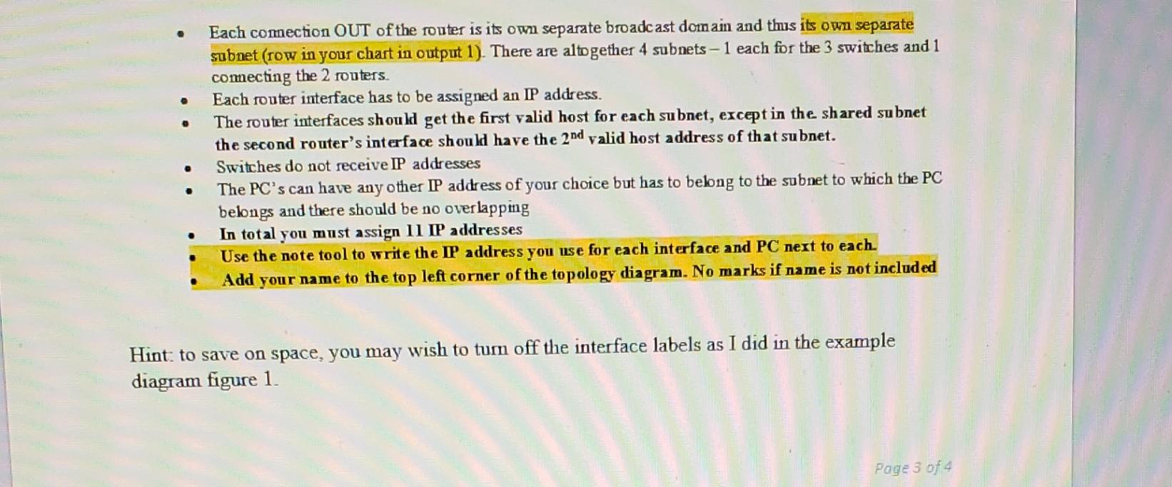 Solved - Assign IP addresses to a small networkYou start | Chegg.com