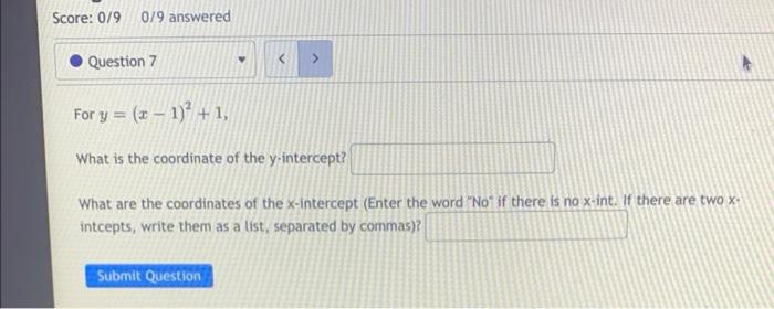 Solved Draw the graph of y=−(x−1)2−1Write the quadratic | Chegg.com