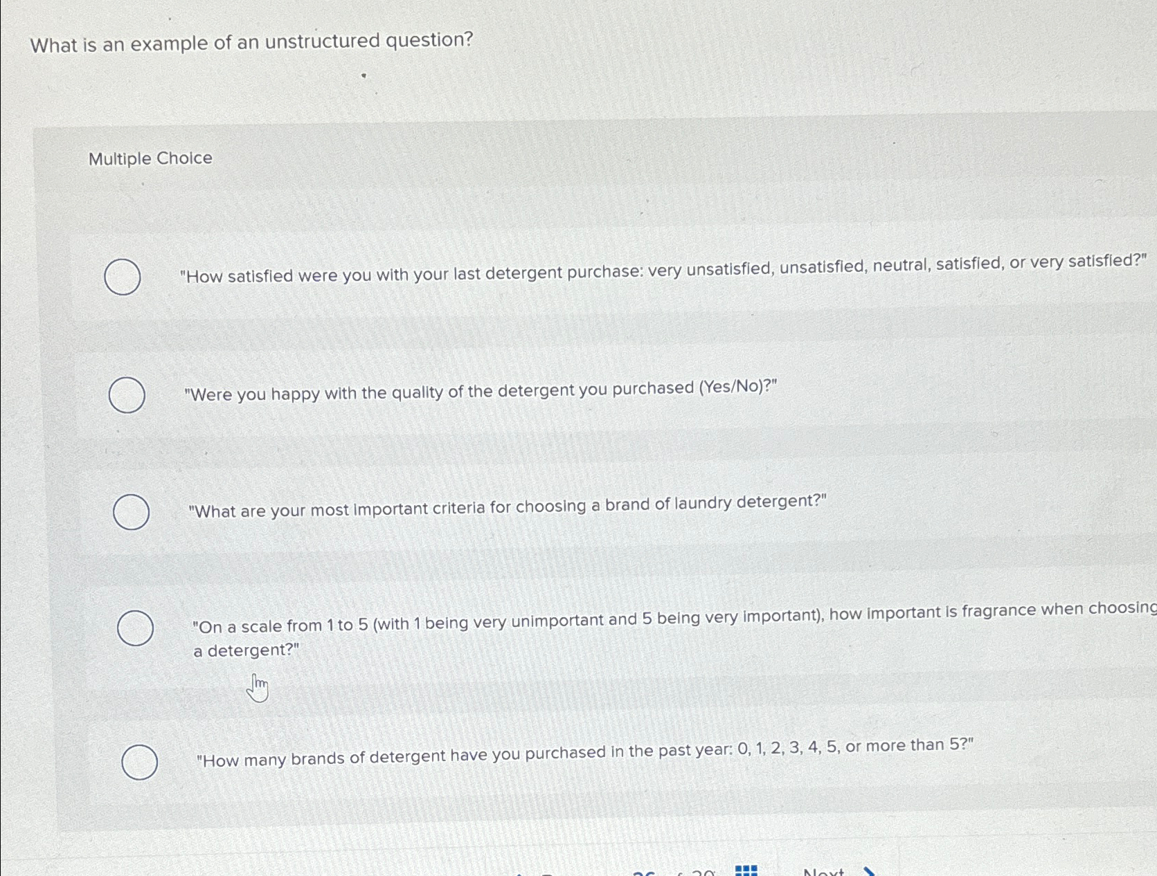 Solved What is an example of an unstructured | Chegg.com