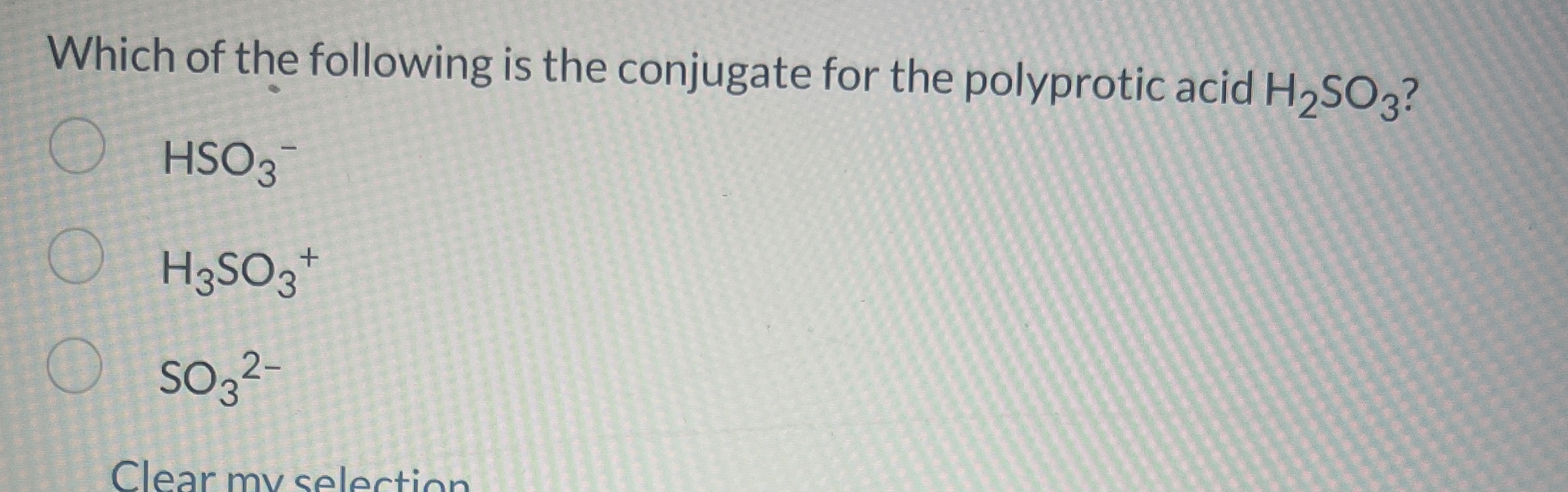 Solved Which of the following is the conjugate for the | Chegg.com