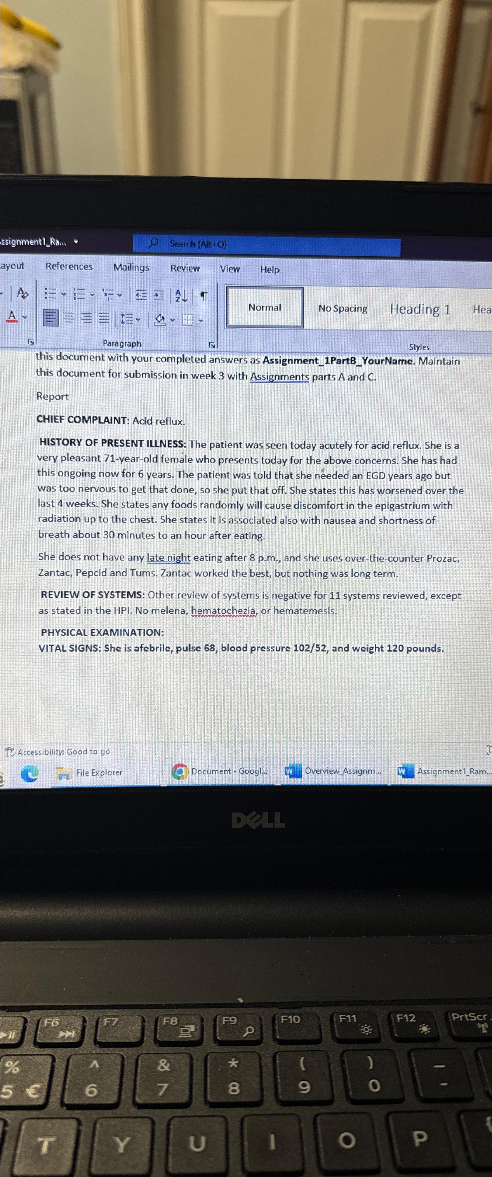 Solved Ayout References Mailings Review View