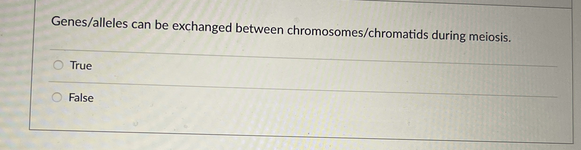 Solved Genes/alleles can be exchanged between | Chegg.com