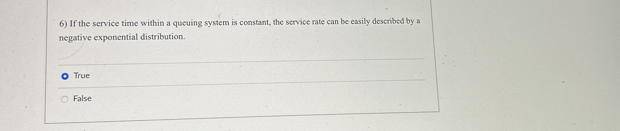 Solved If the service time within a queuing system is | Chegg.com