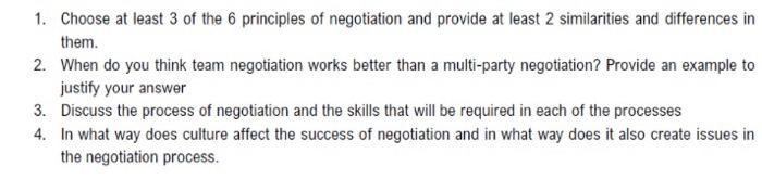 1. Choose at least 3 of the 6 principles of | Chegg.com