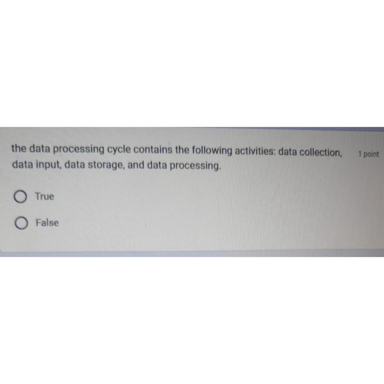 Solved the data processing cycle contains the following | Chegg.com